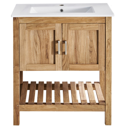 Winston Porter 30 Free Standing Single Bathroom Vanity With Ceramic
